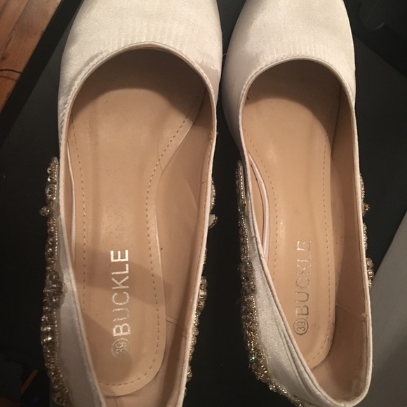 Shoes | New Wedding Shoes Low Heel Ivory Color | Poshmark